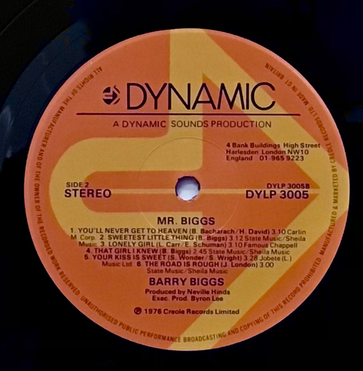 Barry Biggs – Mr. Biggs – YLC-RECORDS