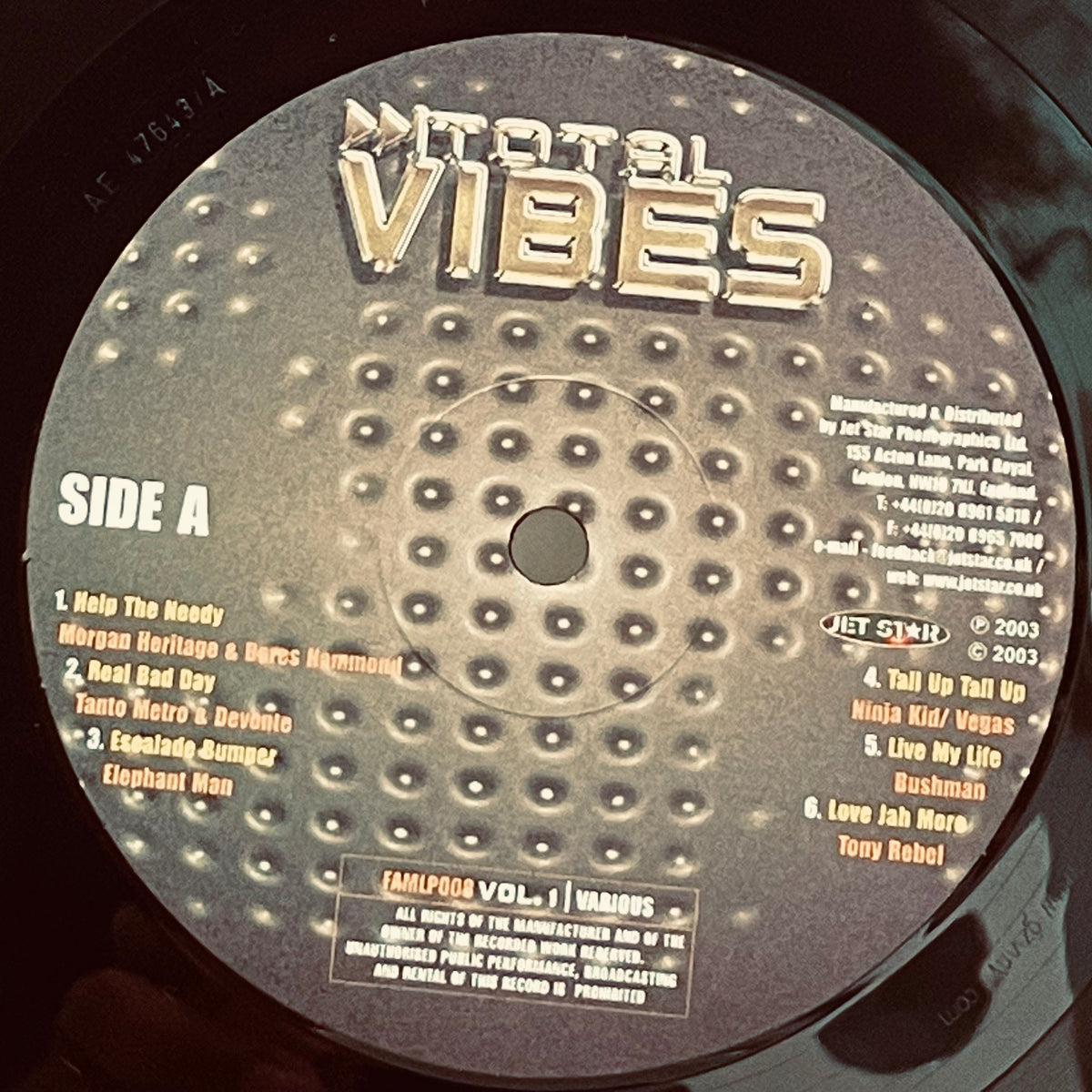 Various – Total Vibes Vol. 1 – YLC-RECORDS