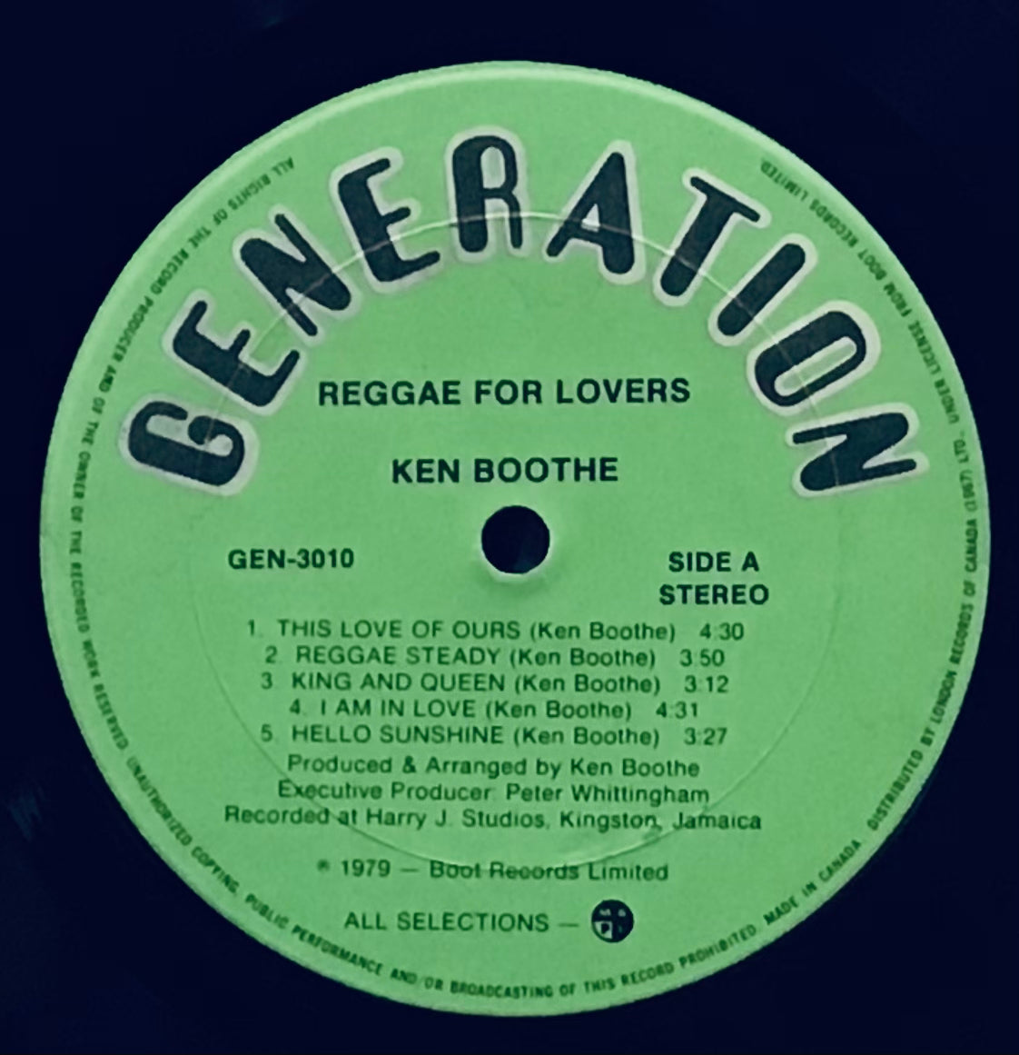 Ken Boothe – Reggae For Lovers – YLC-RECORDS