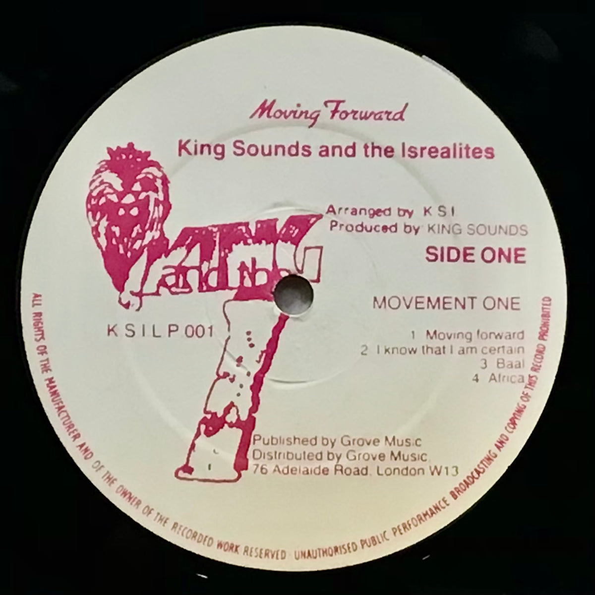 King Sounds And The Israelites – Moving Forward – YLC-RECORDS
