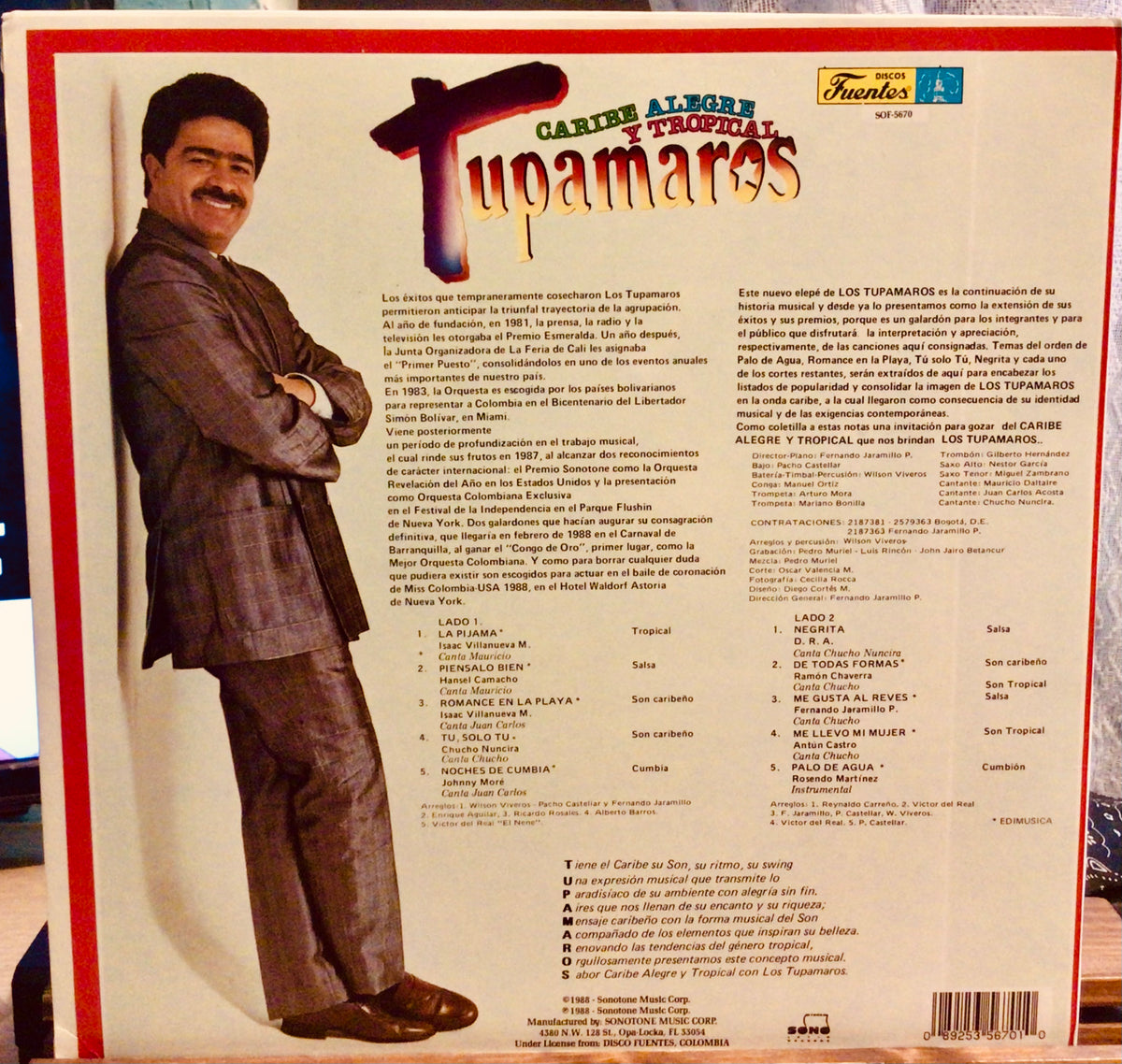 Los Tupamaros – Caribe Alegre Y Tropical – YLC-RECORDS