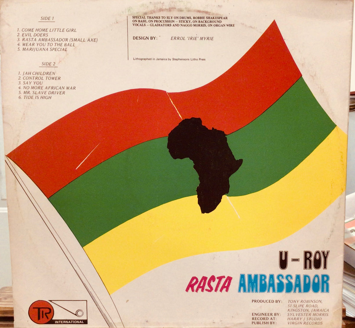 U-Roy – Rasta Ambassador – YLC-RECORDS