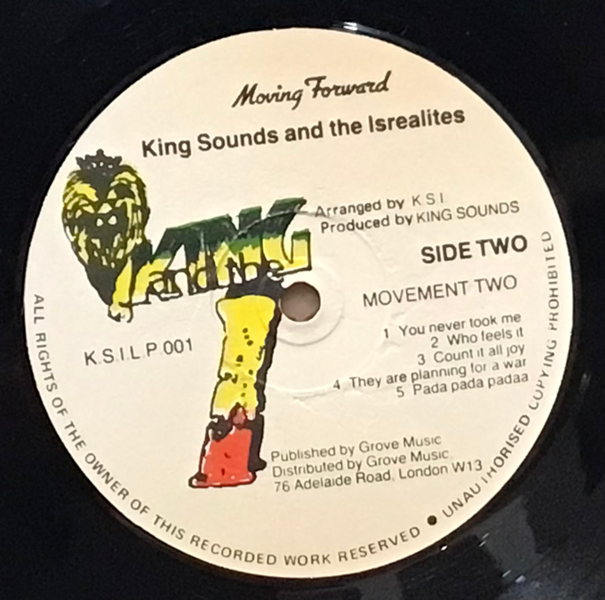 King Sounds And The Israelites – Moving Forward – YLC-RECORDS