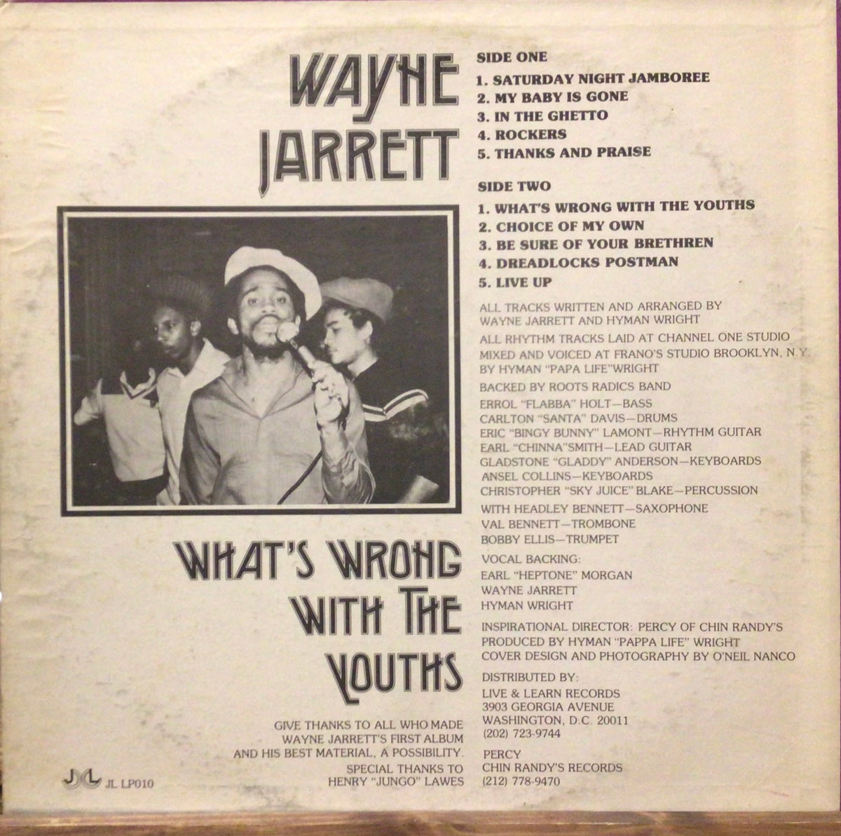 Wayne Jarrett – What's Wrong With The Youths – YLC-RECORDS