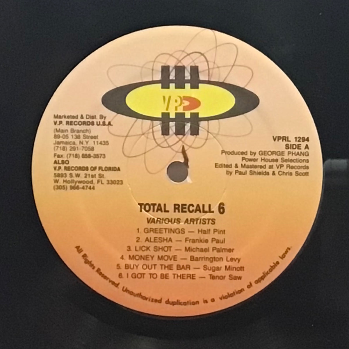Various – Total Recall 6 – YLC-RECORDS