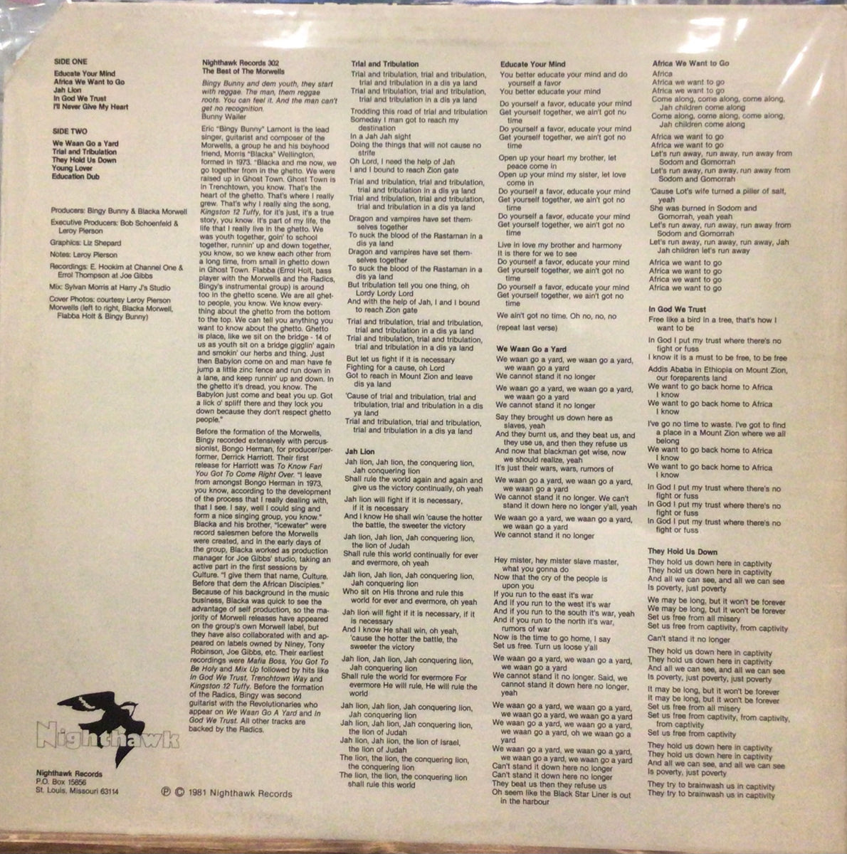 The Morwells ‎– The Best Of – YLC-RECORDS